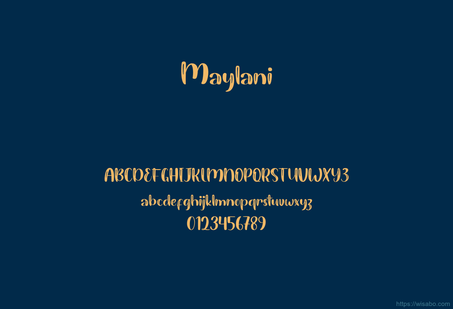 Maylani Font Free Download [ttf - otf] | Wisabo Fonts