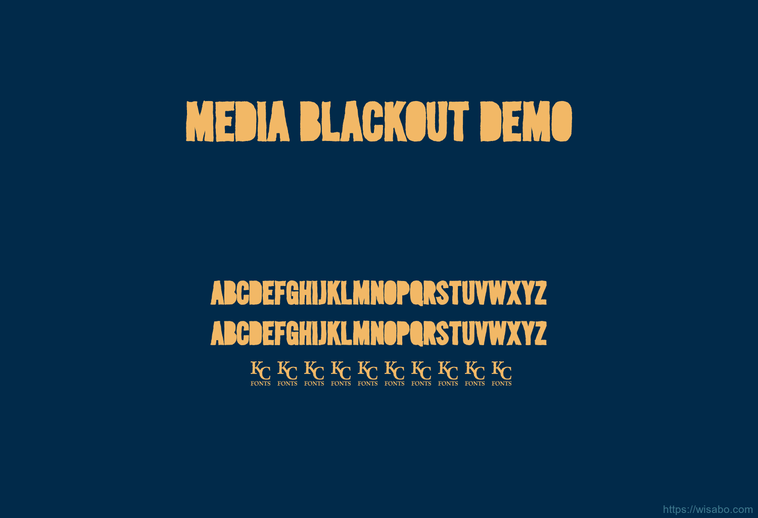 Media Blackout Demo Font Free Download [ttf - otf] | Wisabo Fonts