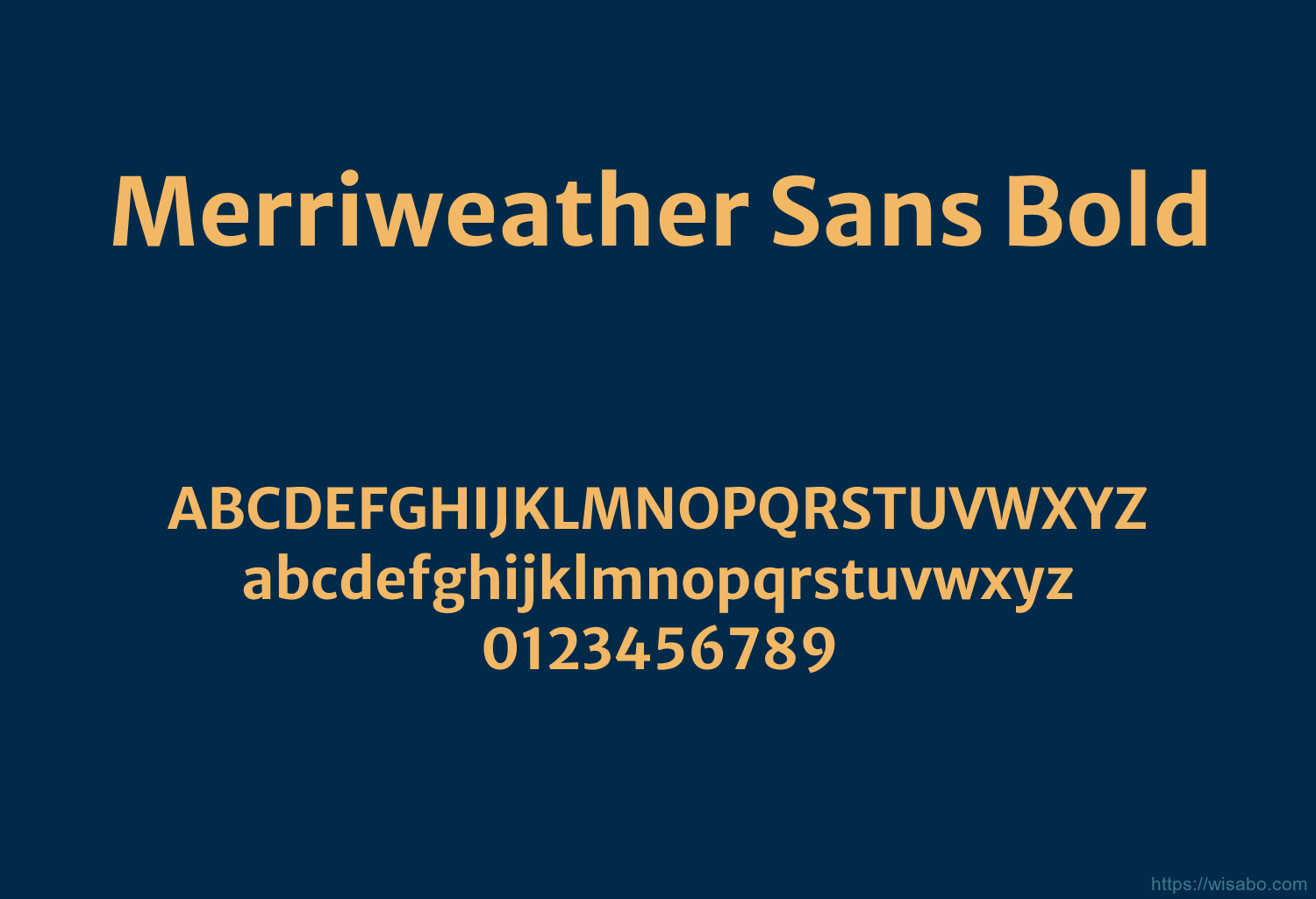 Merriweather Sans Bold Font Free Download [ttf - otf] | Wisabo Fonts