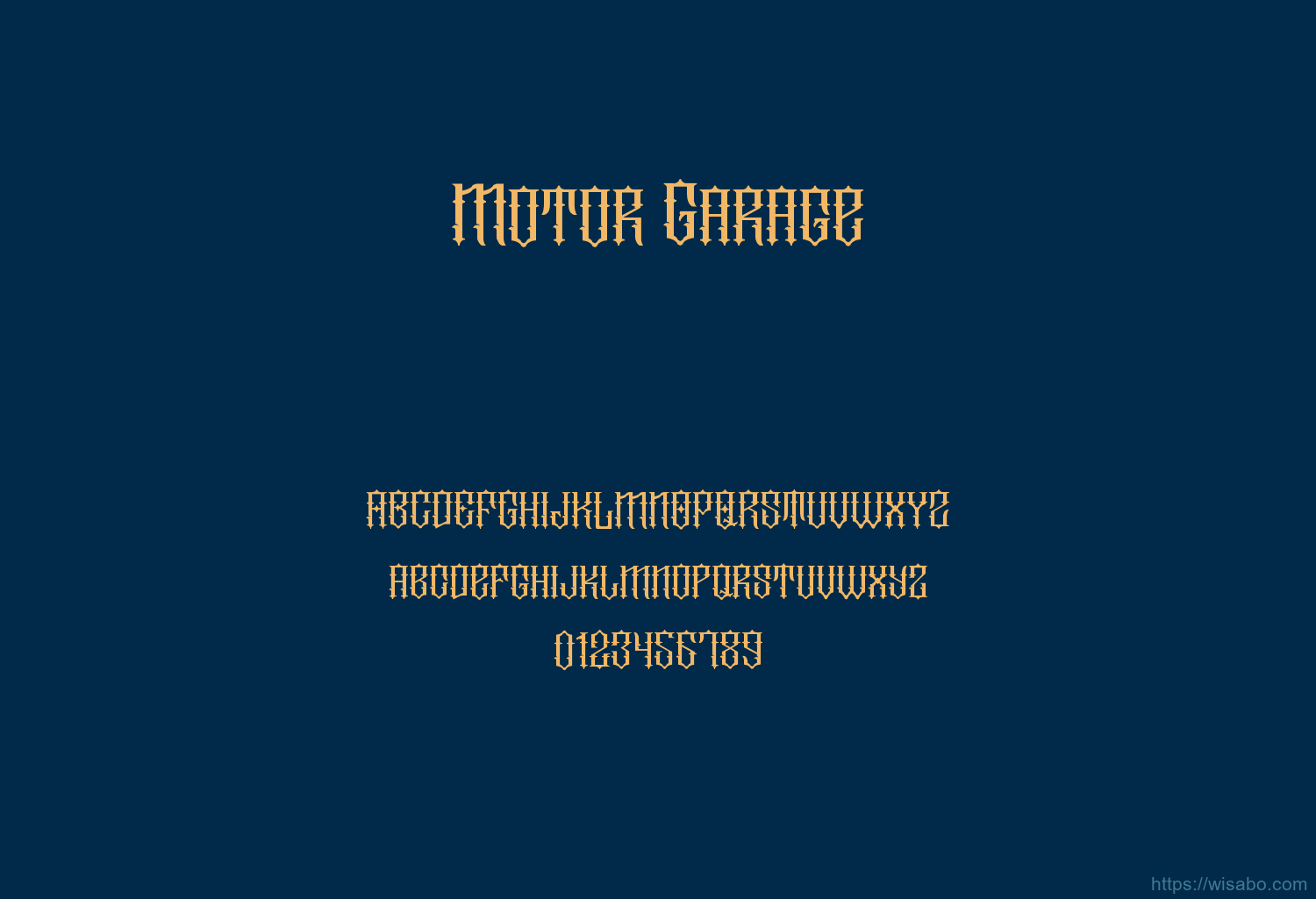 Motor Garage Font Free Download [ttf - otf] | Wisabo Fonts