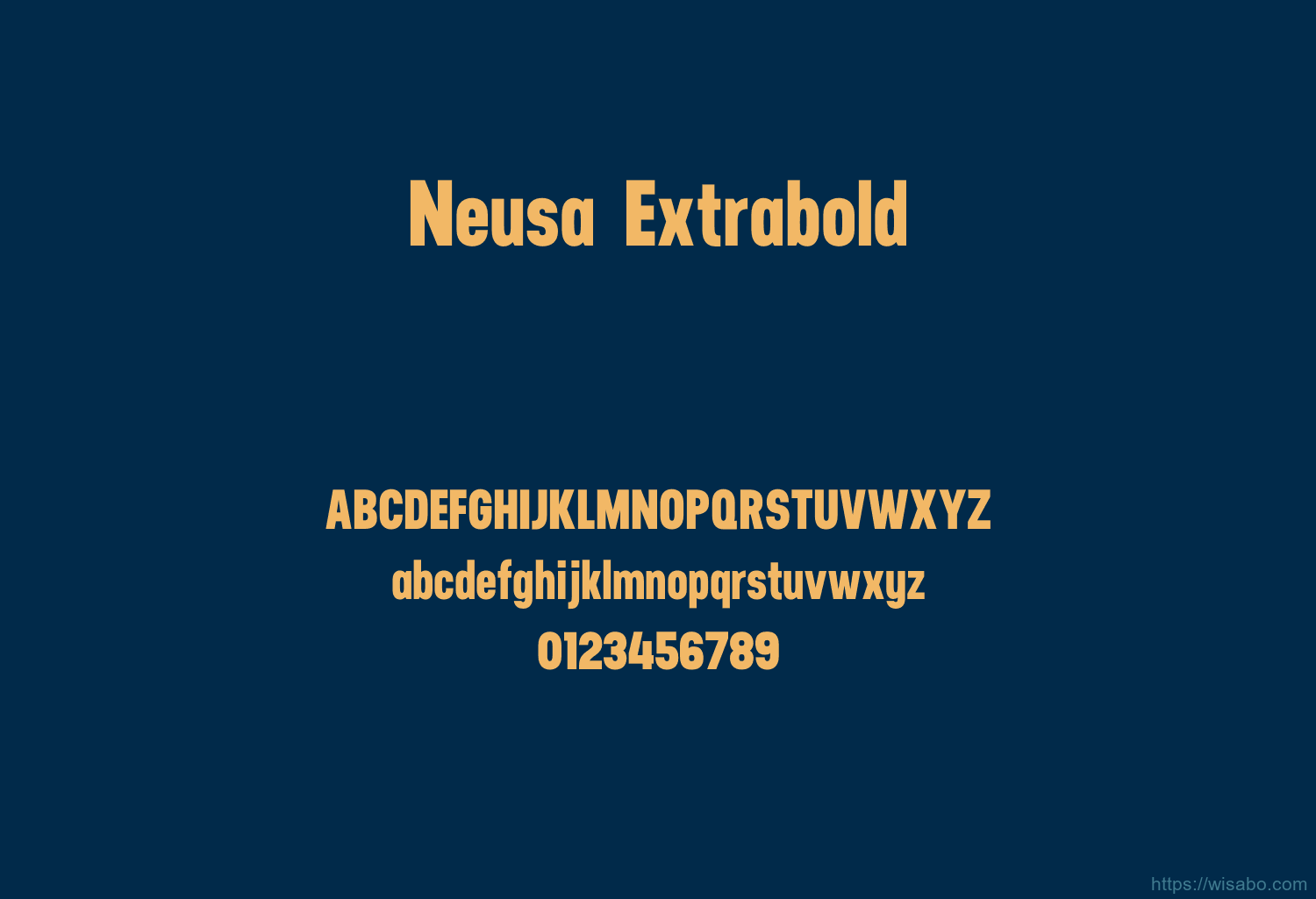 Neusa Extrabold Font Free Download [ttf - otf] | Wisabo Fonts
