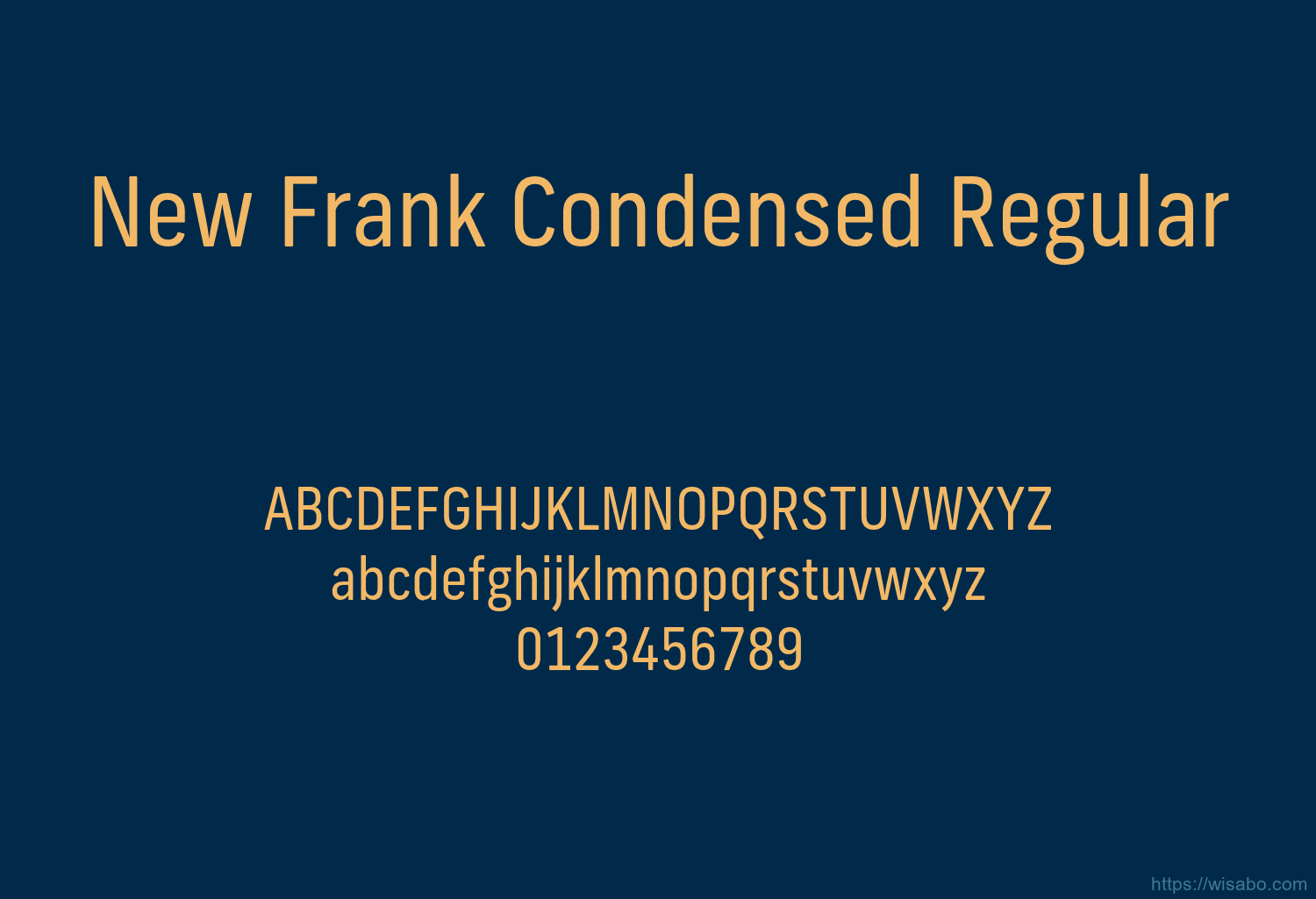 New Frank Condensed Regular Font Free Download [ttf - otf] | Wisabo Fonts