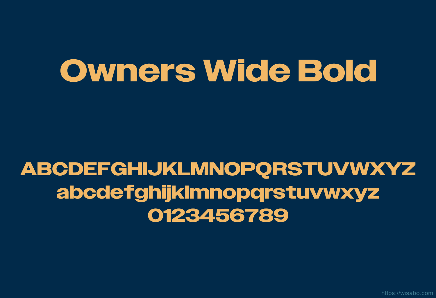 Owners Wide Bold Font Free Download [ttf - otf] | Wisabo Fonts