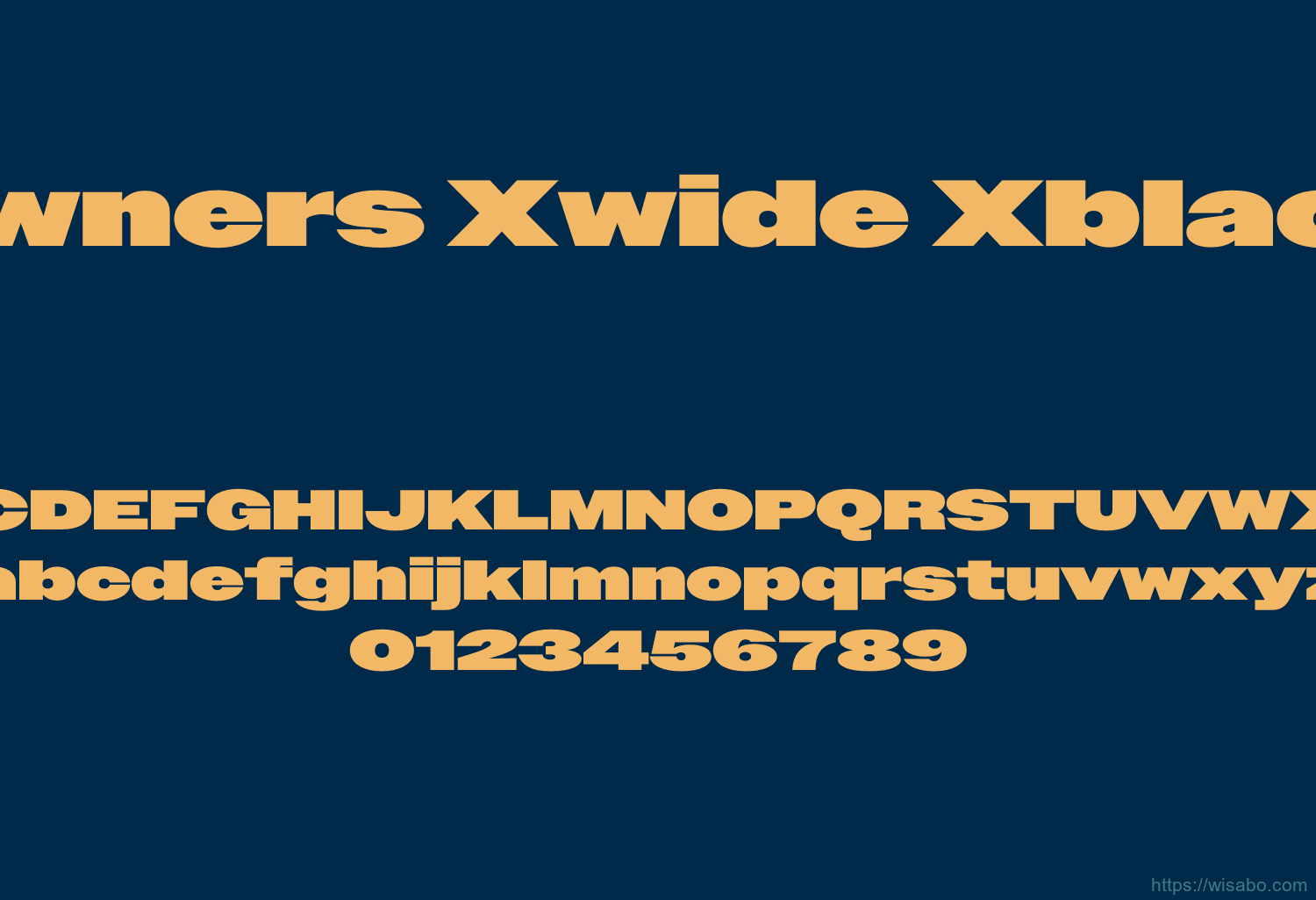 Owners Xwide Xblack Font Free Download [ttf - otf] | Wisabo Fonts