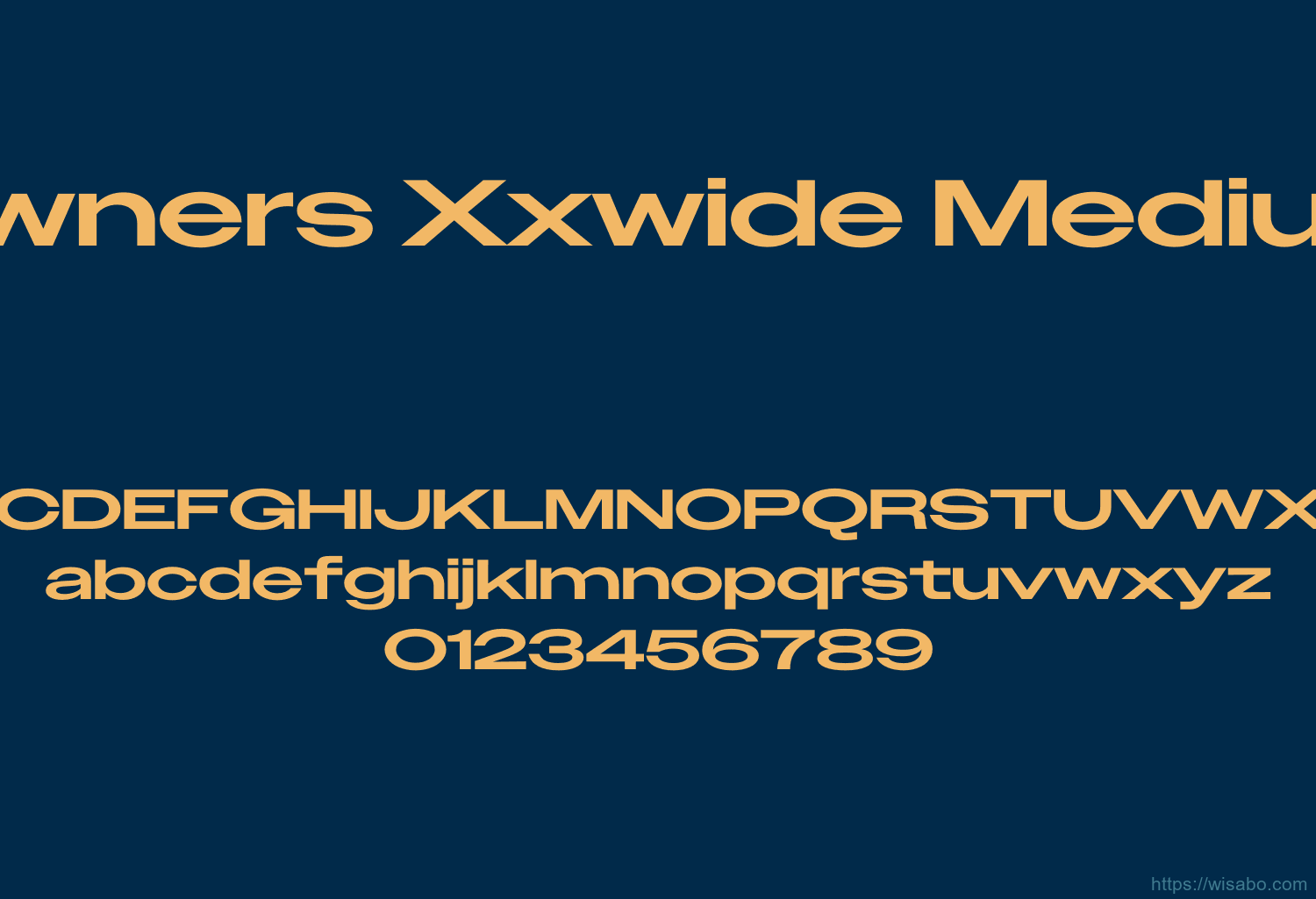 Owners Xxwide Medium Font Free Download [ttf - otf] | Wisabo Fonts
