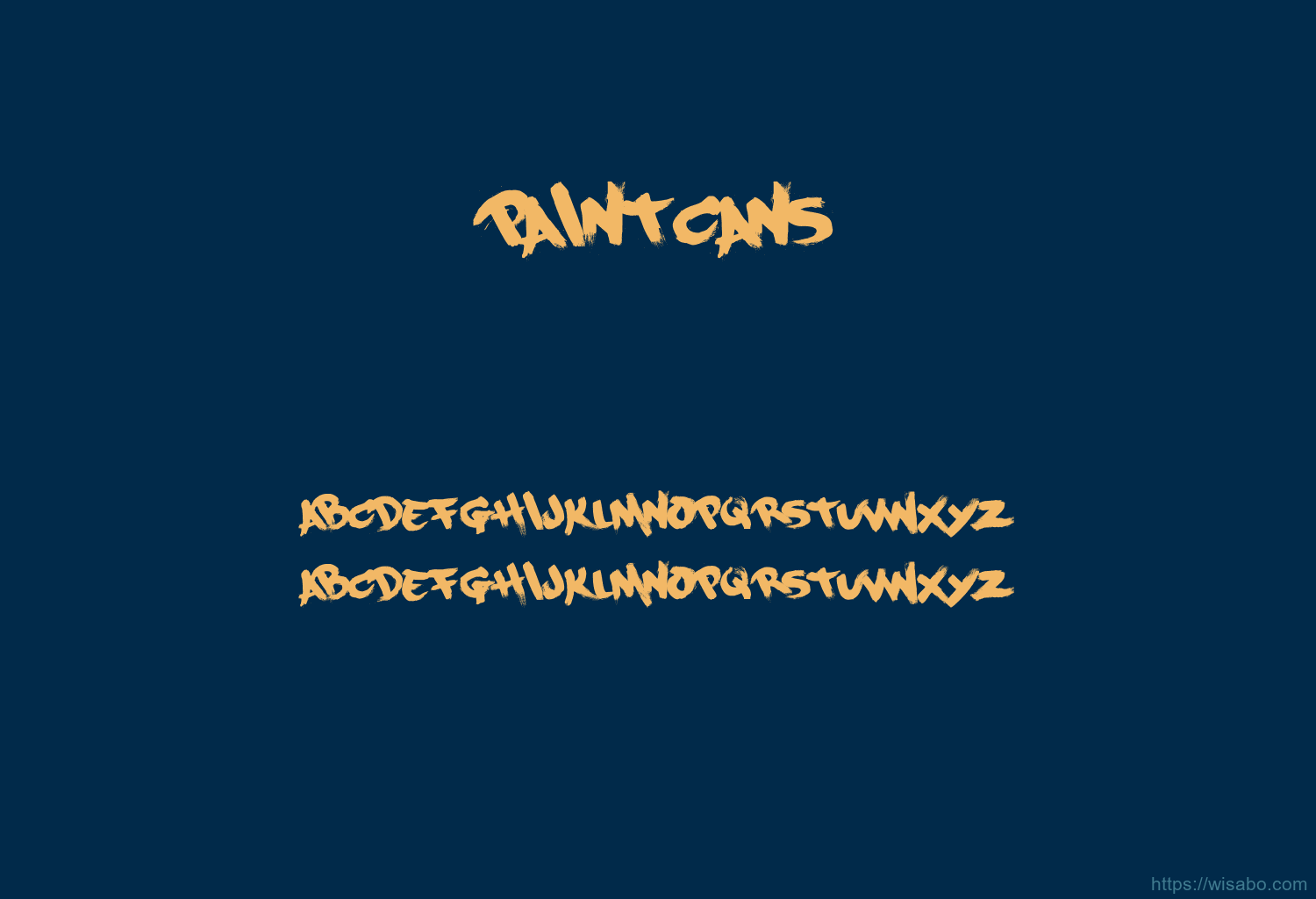 Paintcans Font Free Download [ttf - otf] | Wisabo Fonts