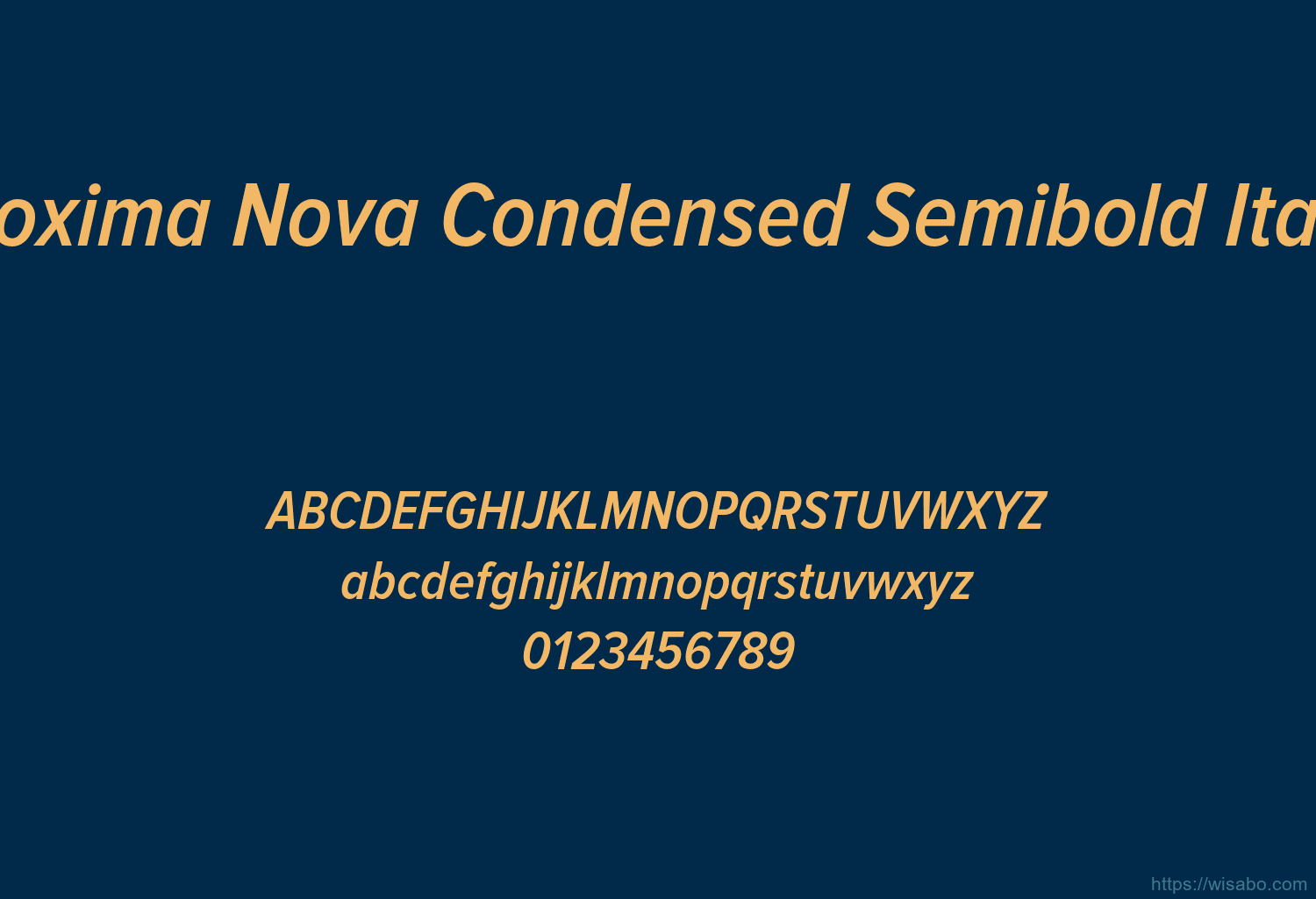 Proxima Nova Condensed Semibold Italic Font Free Download [ttf - otf ...
