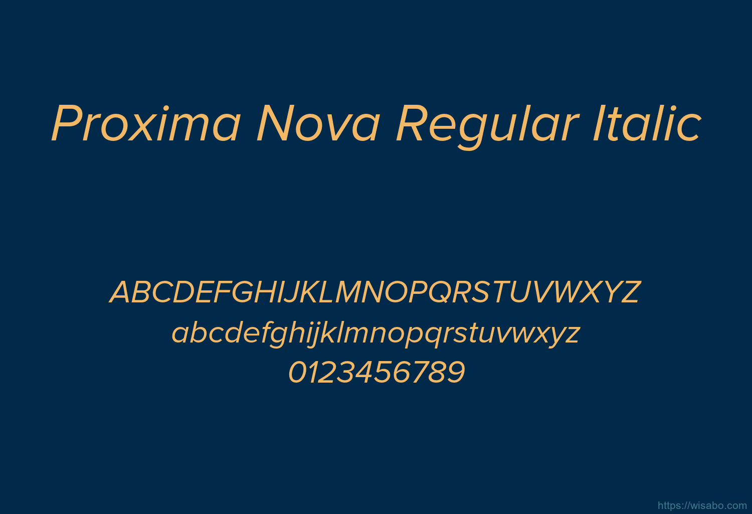 Proxima Nova Regular Italic Font Free Download [ttf - otf] | Wisabo Fonts