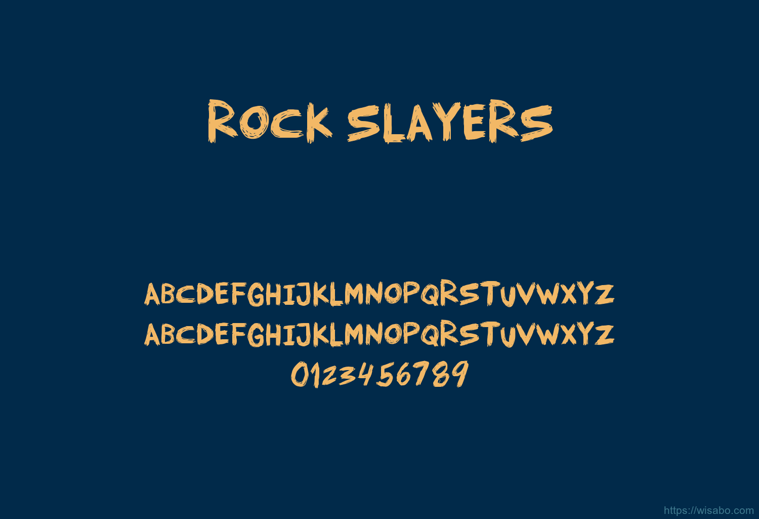 Rock Slayers Font Free Download [ttf - otf] | Wisabo Fonts