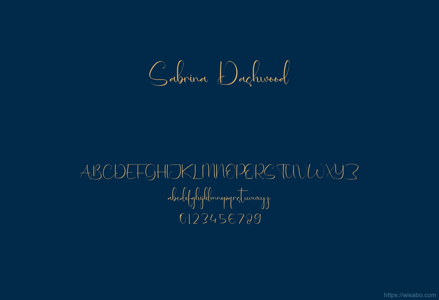 Sabrina Dashwood Font Free Download [ttf - otf] | Wisabo Fonts