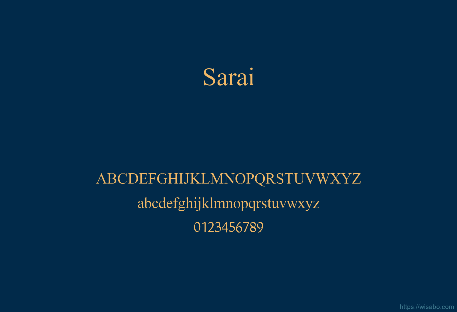 Sarai Font Free Download [ttf - otf] | Wisabo Fonts