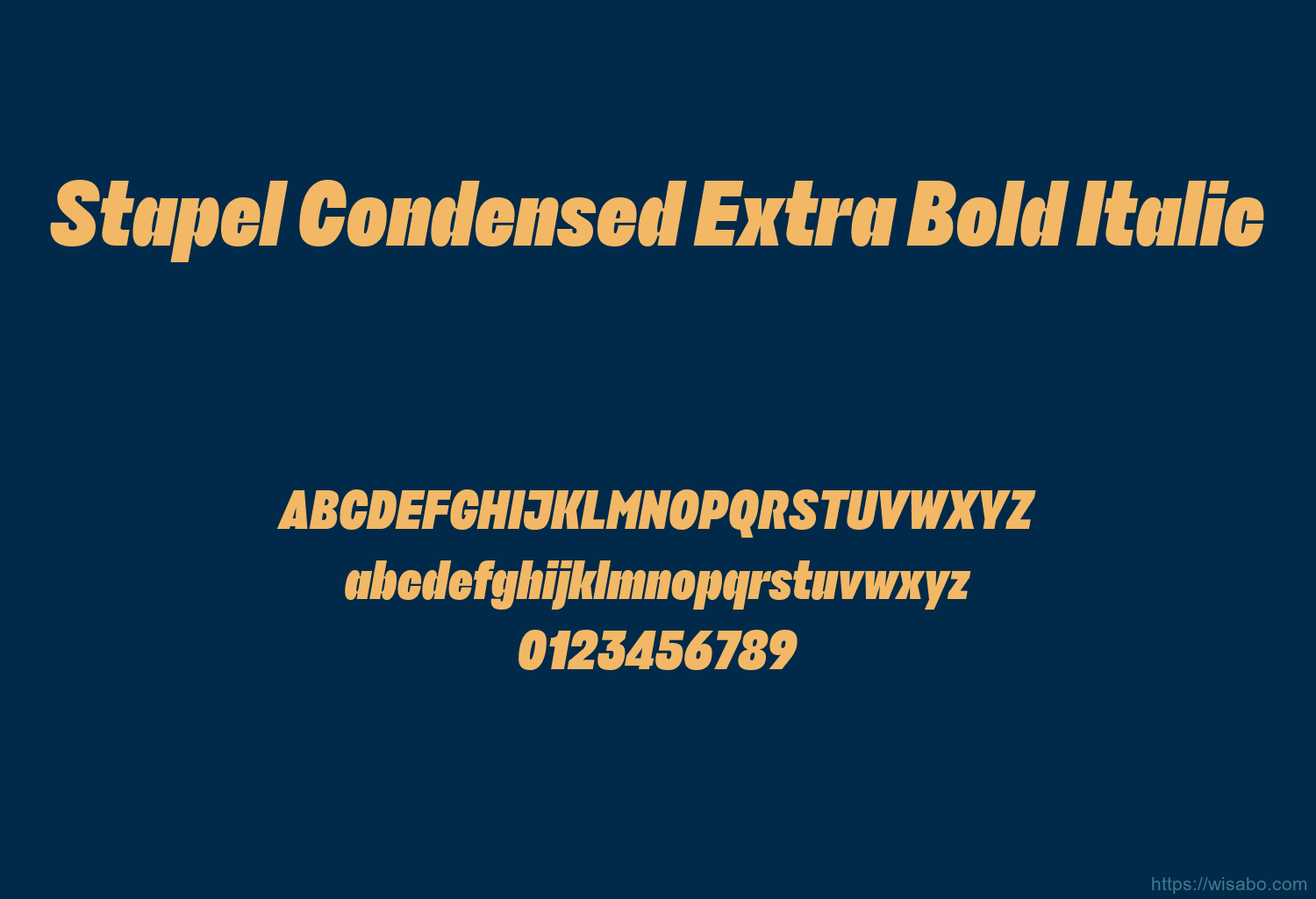 Stapel Condensed Extra Bold Italic Font Free Download [ttf - otf ...