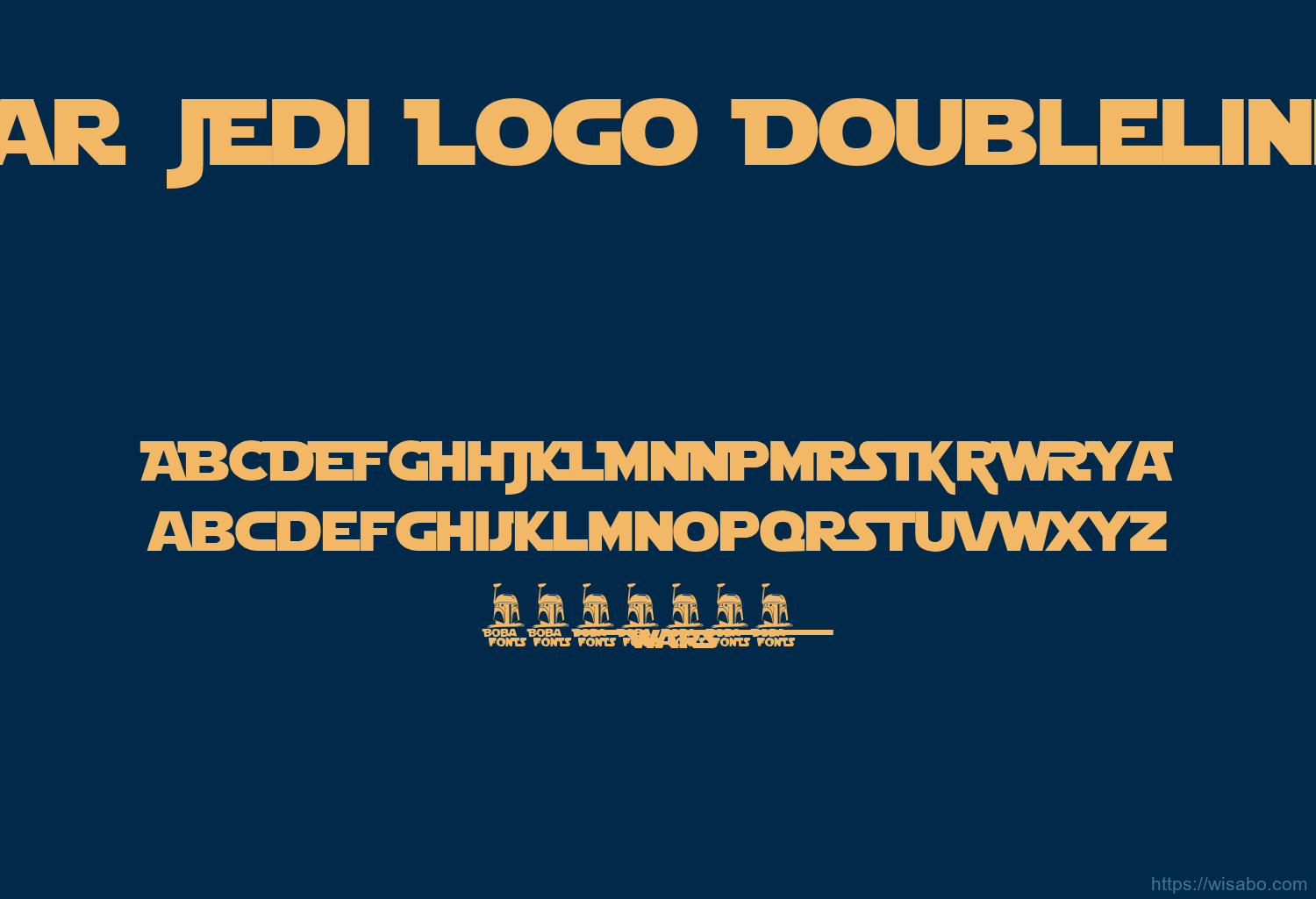 Star Jedi Logo Doubleline2 Font Free Download [ttf - otf] | Wisabo Fonts