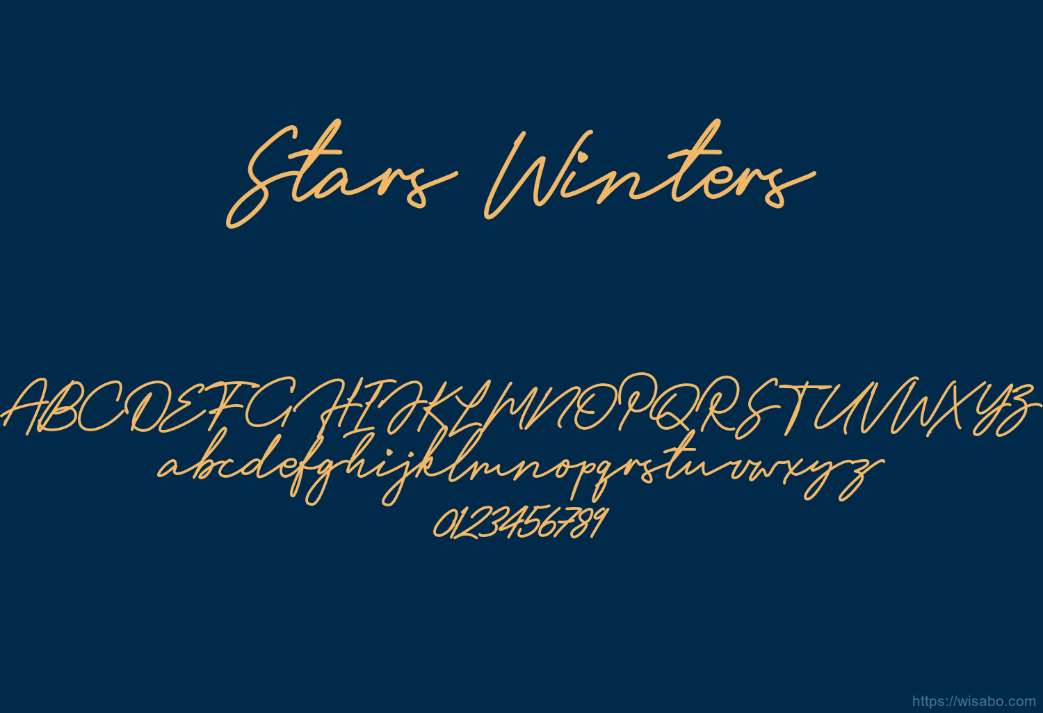 Stars Winters Font Free Download [ttf - otf] | Wisabo Fonts
