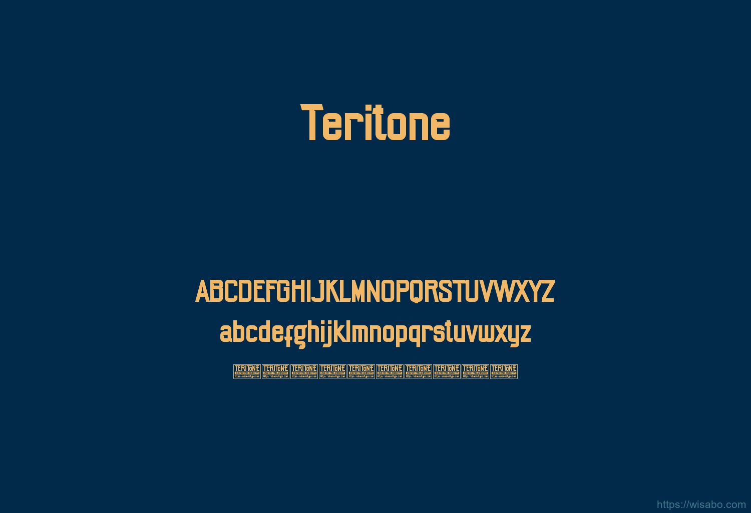 Teritone Font Free Download [ttf - otf] | Wisabo Fonts