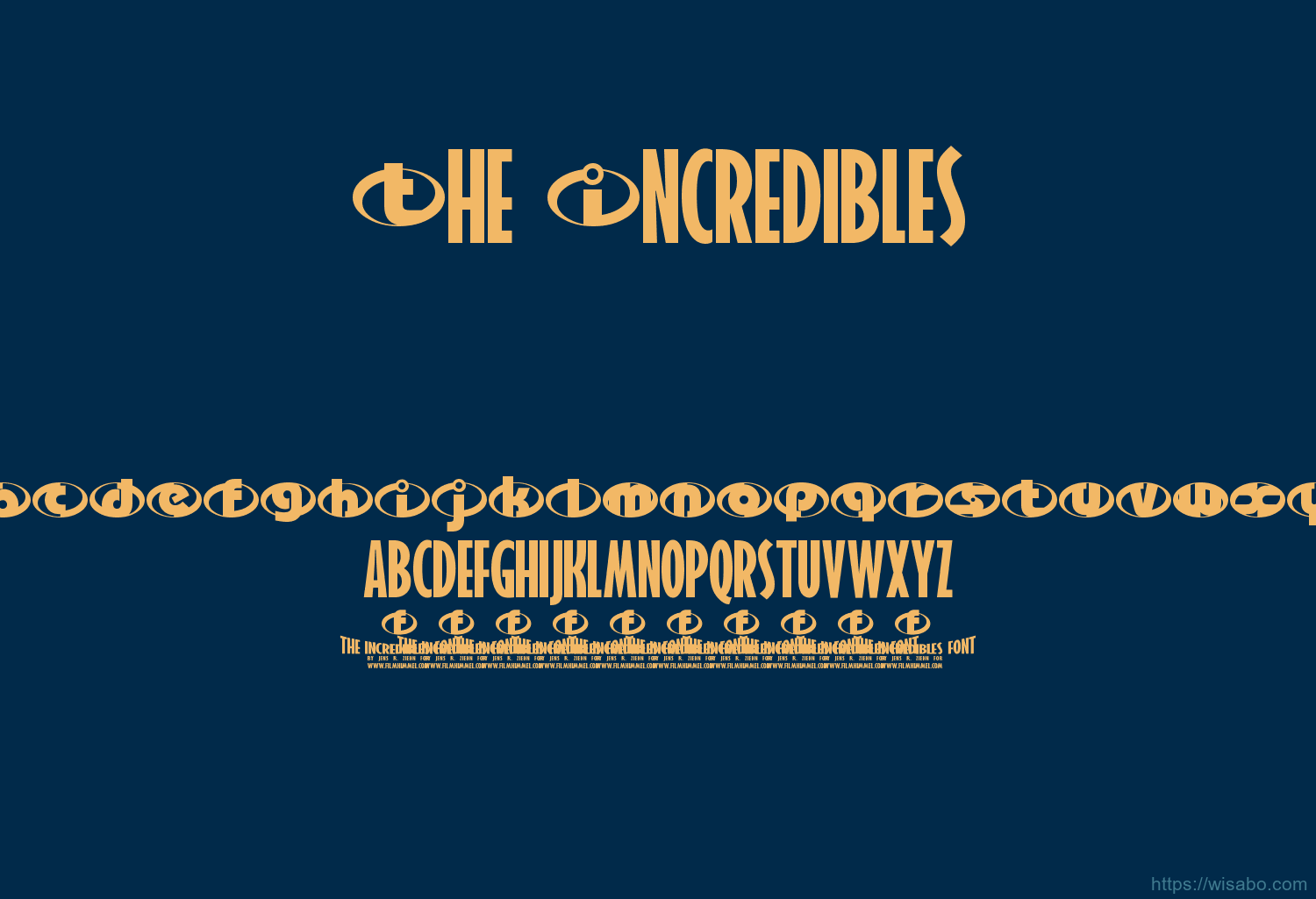 The Incredibles Font Free Download [ttf - otf] | Wisabo Fonts