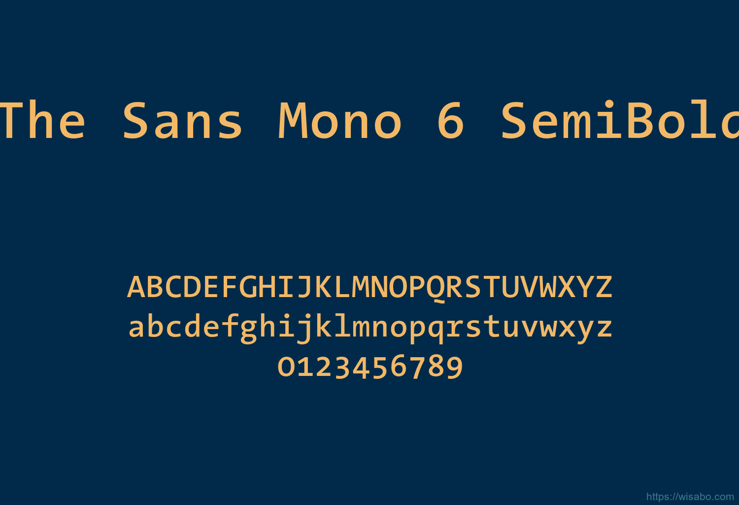 The Sans Mono 6 SemiBold Font Free Download [ttf - otf] | Wisabo Fonts