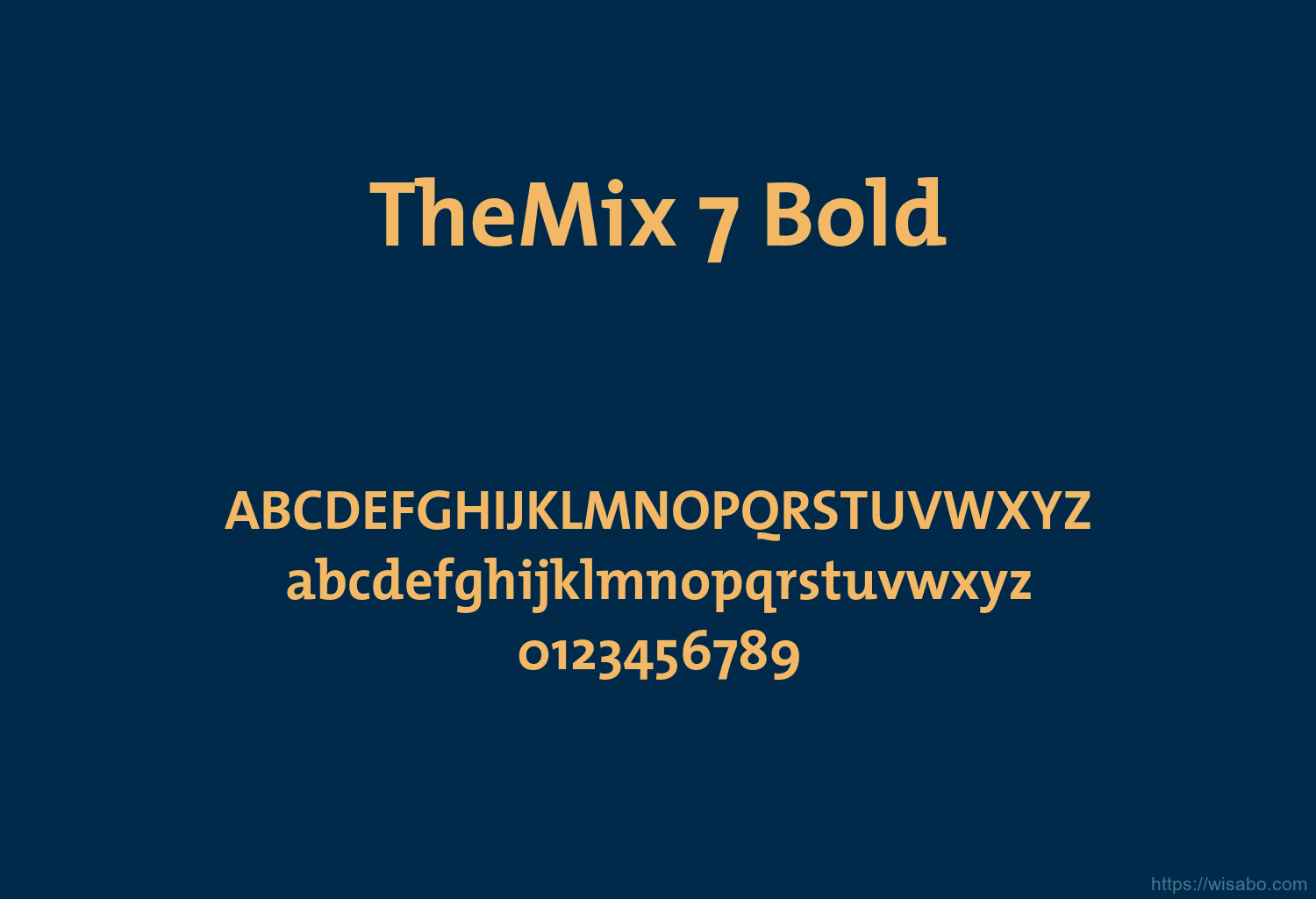 TheMix 7 Bold Font Free Download [ttf - otf] | Wisabo Fonts