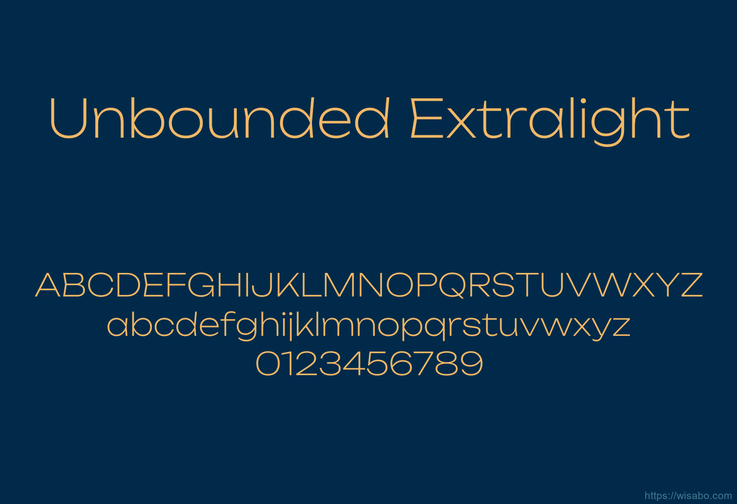 Unbounded Extralight Font Free Download [ttf - otf] | Wisabo Fonts
