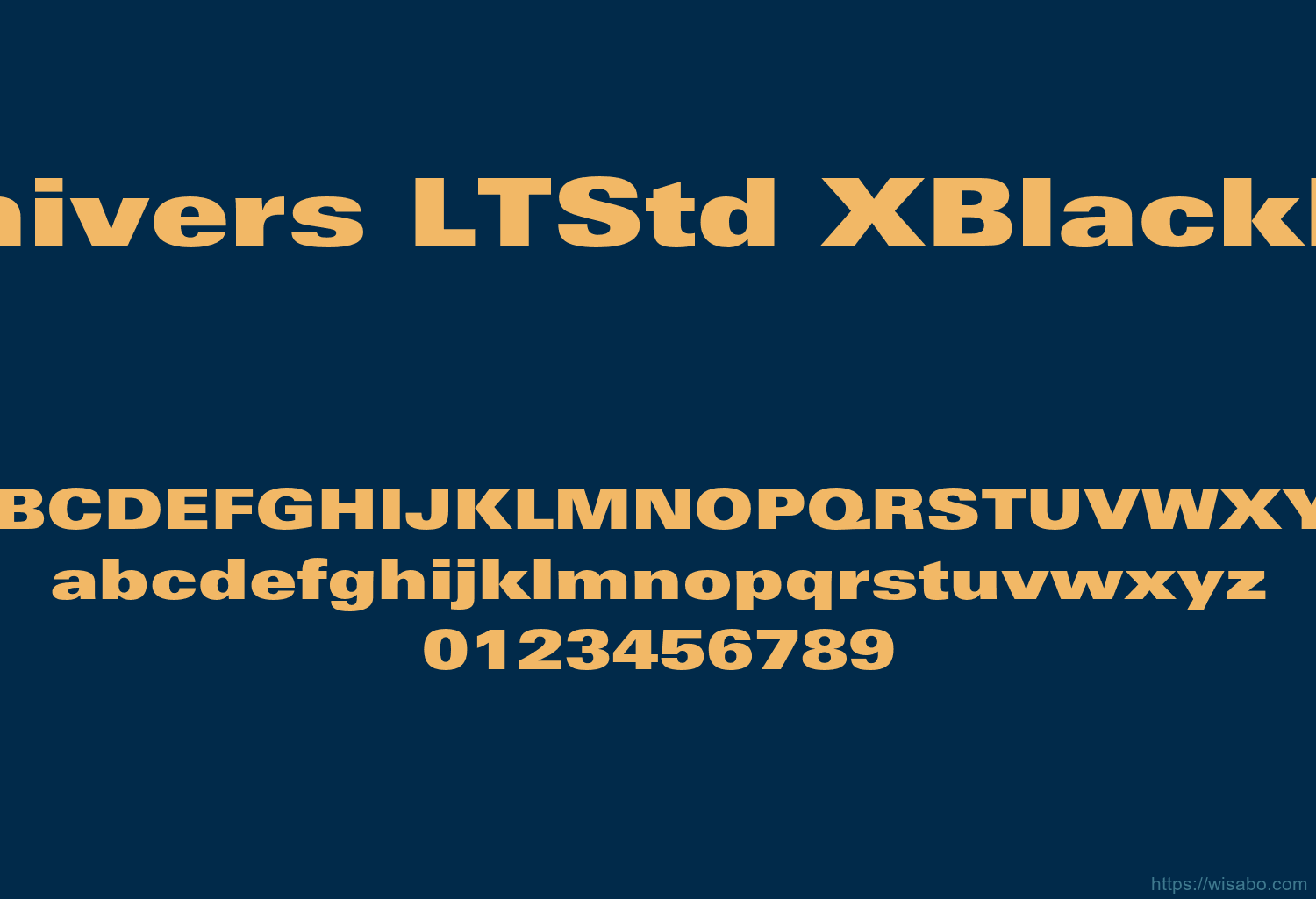 Univers LTStd XBlackEx Font Free Download [ttf - otf] | Wisabo Fonts