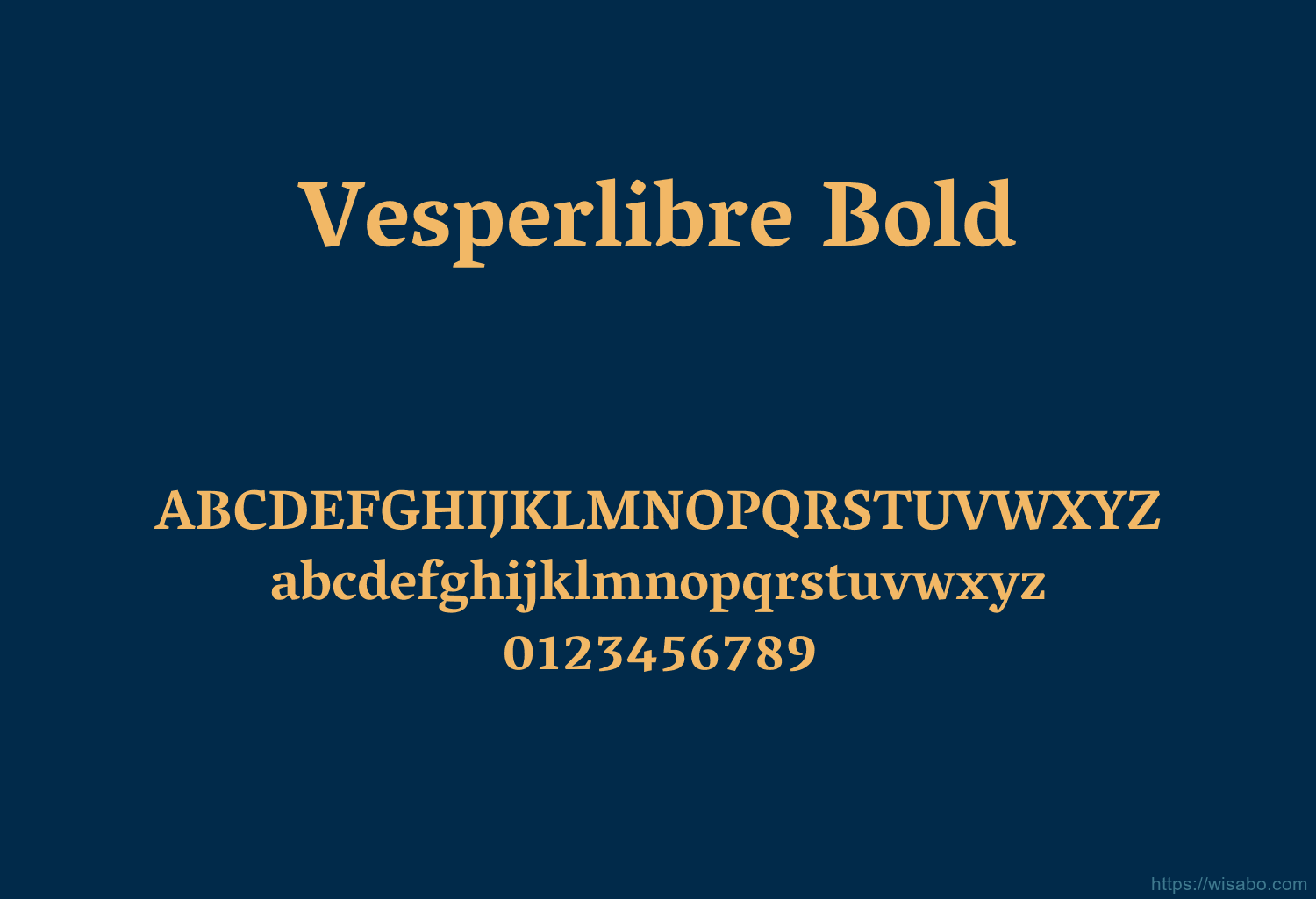 Vesperlibre Bold Font Free Download [ttf - otf] | Wisabo Fonts