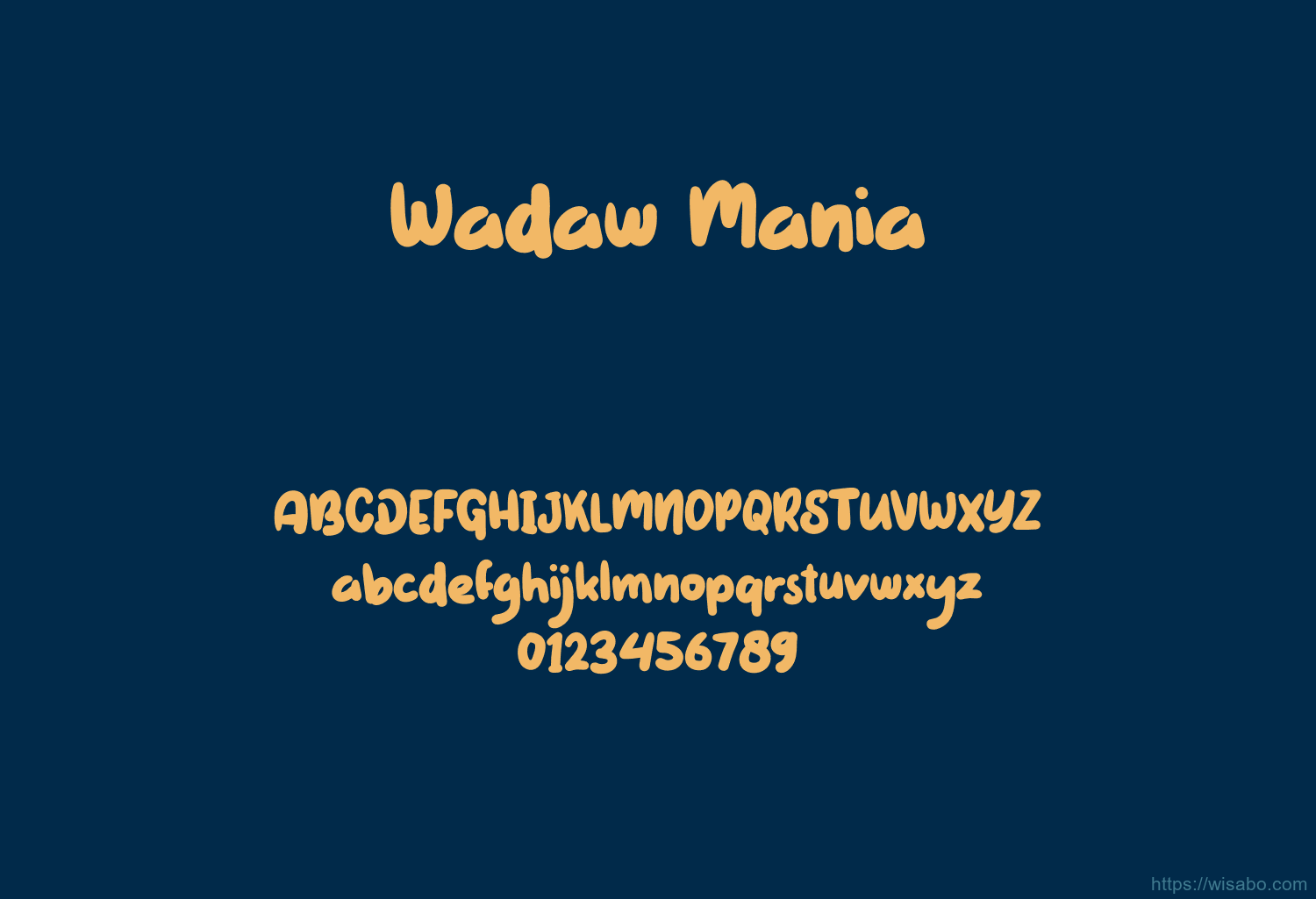 Wadaw Mania Font Free Download [ttf - otf] | Wisabo Fonts