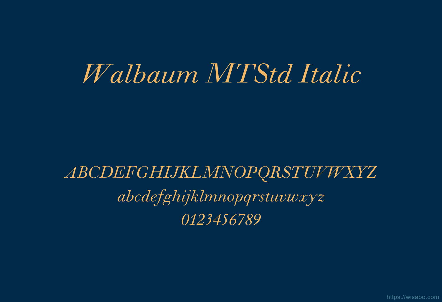 Walbaum MTStd Italic Font Free Download [ttf - otf] | Wisabo Fonts