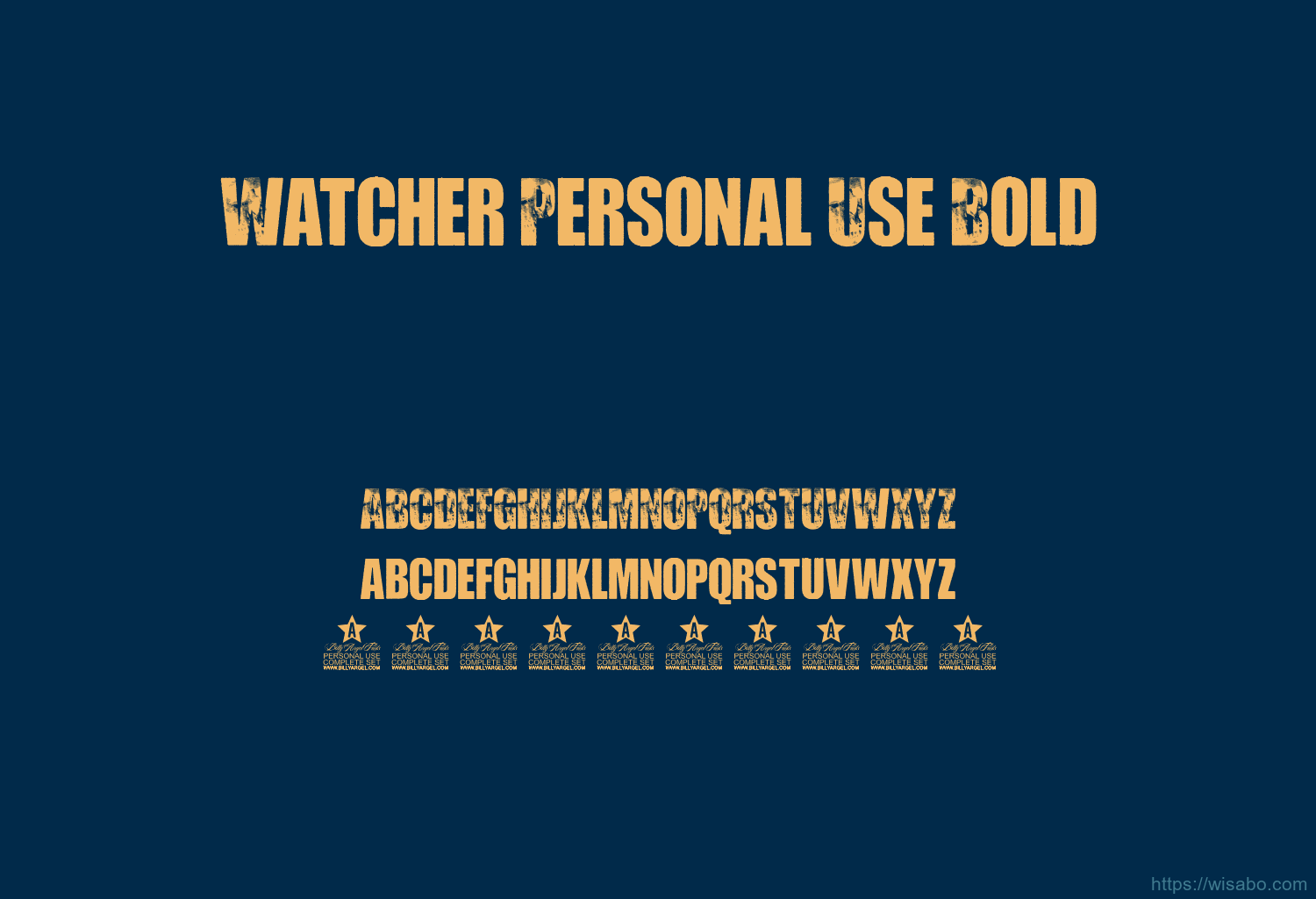 Watcher Personal Use Bold Font Free Download [ttf - otf] | Wisabo Fonts