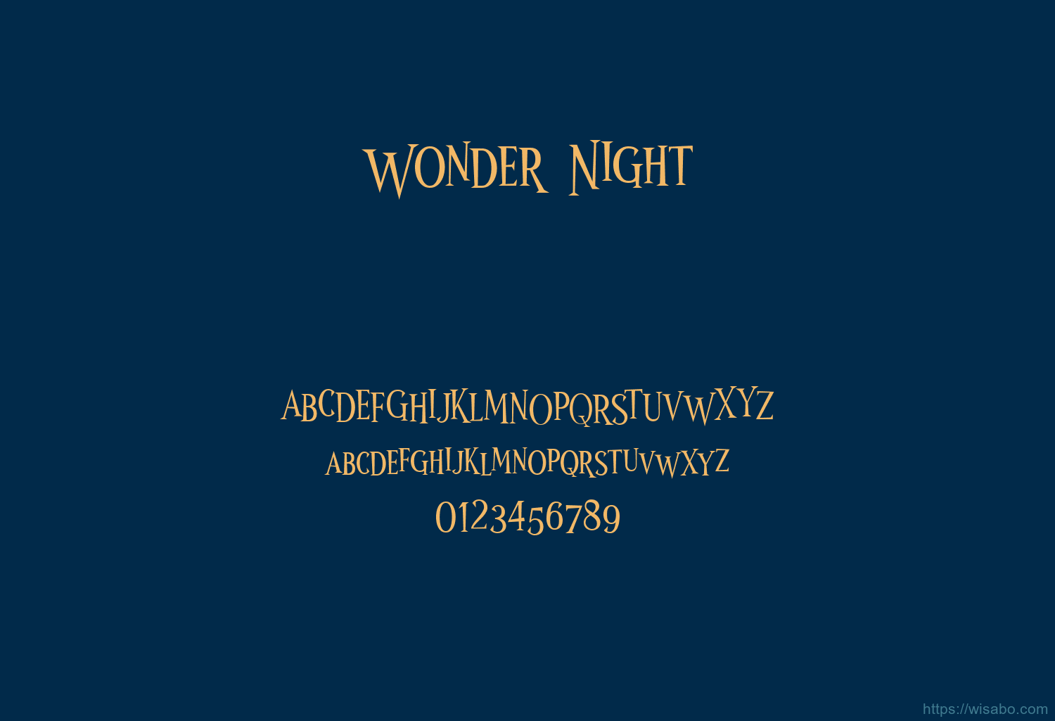 Wonder Night Font Free Download [ttf - otf] | Wisabo Fonts