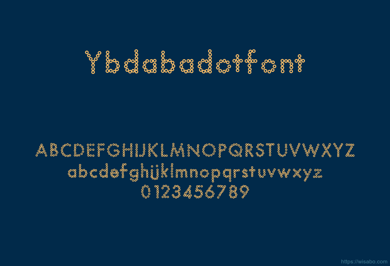 Ybdabadotfont Font Free Download [ttf - otf] | Wisabo Fonts