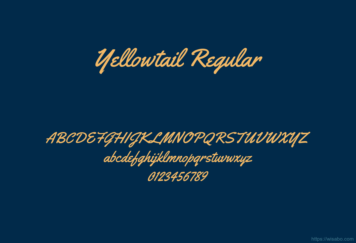 Yellowtail Regular Font Free Download [ttf - otf] | Wisabo Fonts