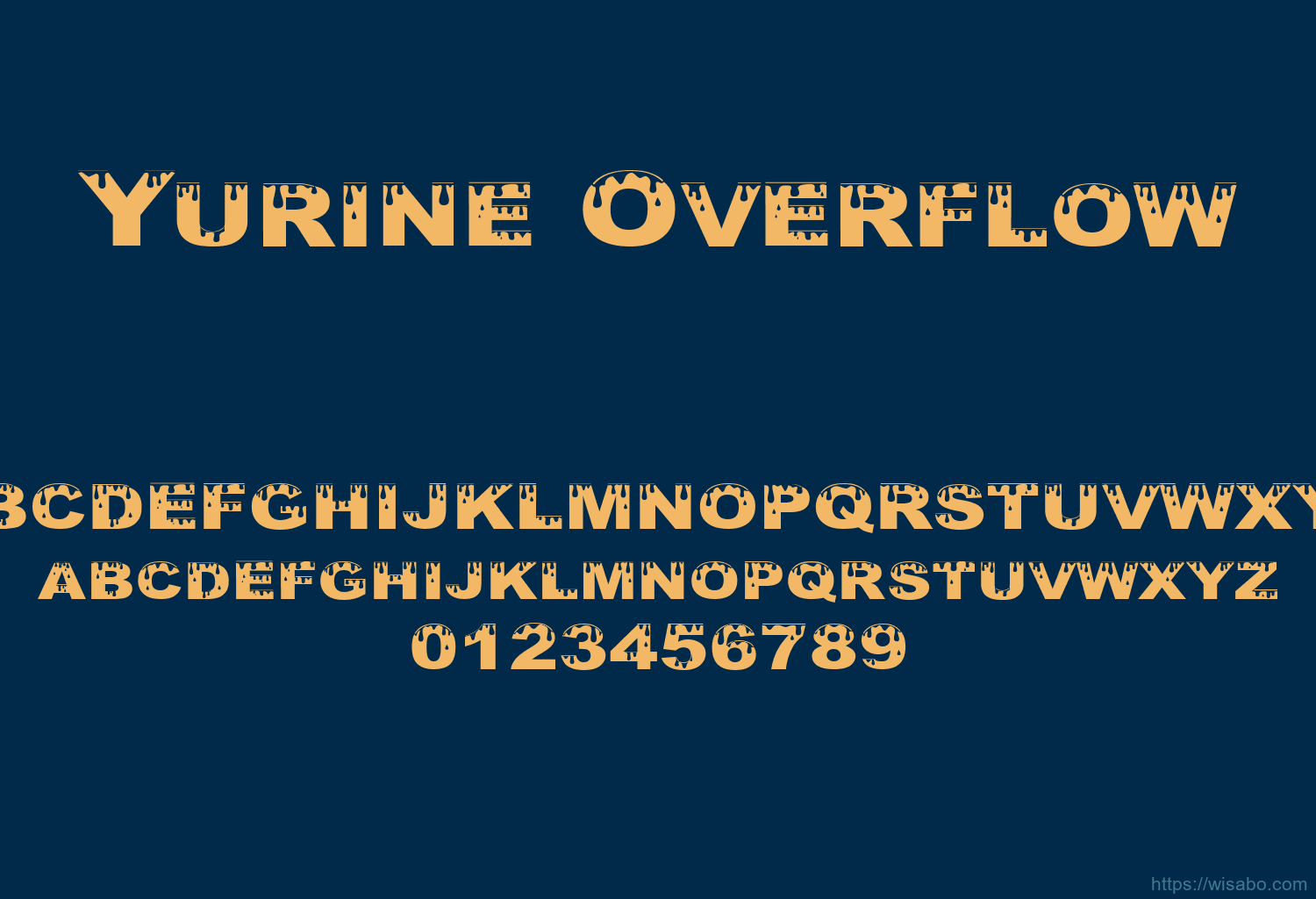 Yurine Overflow Font Free Download [ttf - otf] | Wisabo Fonts