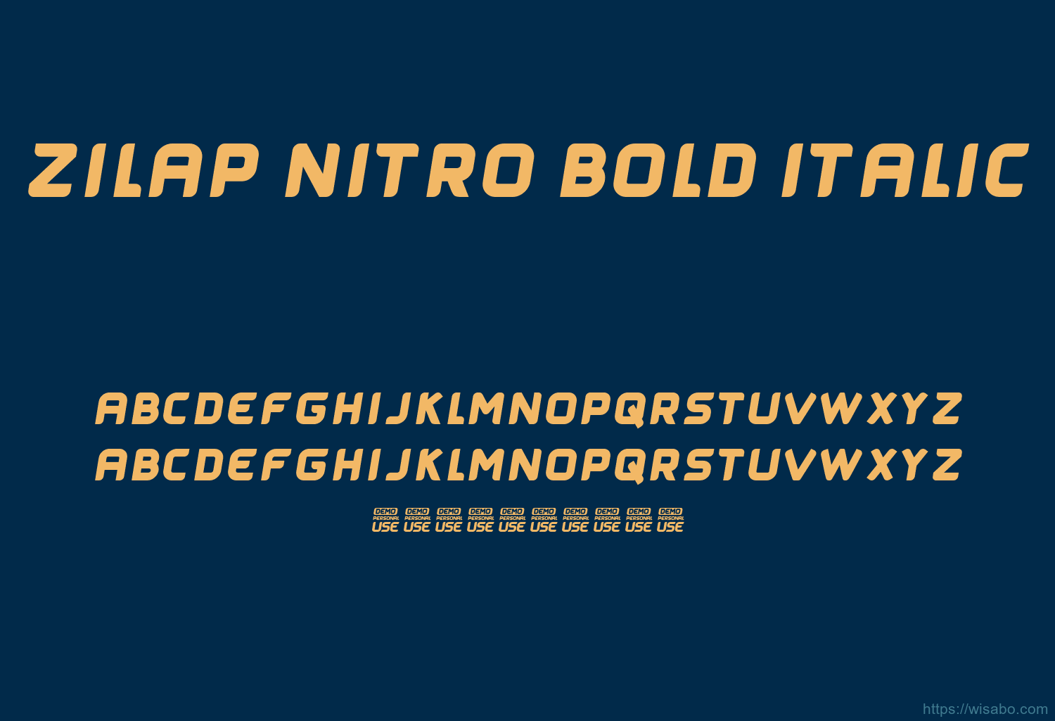 Zilap Nitro Bold Italic Font Free Download [ttf - otf] | Wisabo Fonts